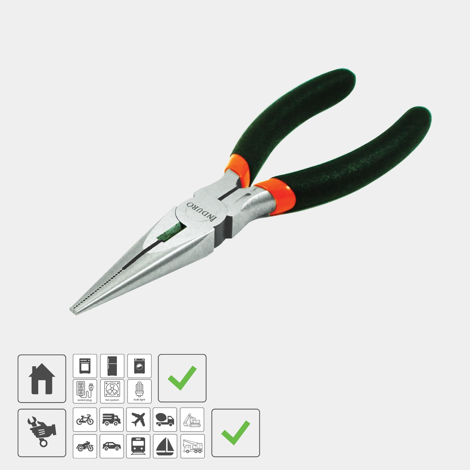 6 Long nose plier – indurotools